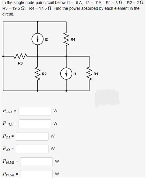 solved in the single node pair circuit below 11 −5 a 12 −7