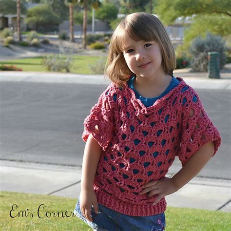 Ravelry Girls Pacific Pullover Pattern By Danyel Pink