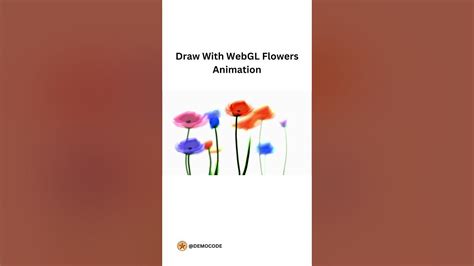Draw With Webgl Flowers Animation Animation Css Threejs Coding Developer Youtube