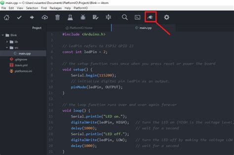 Platformio Serial Monitor