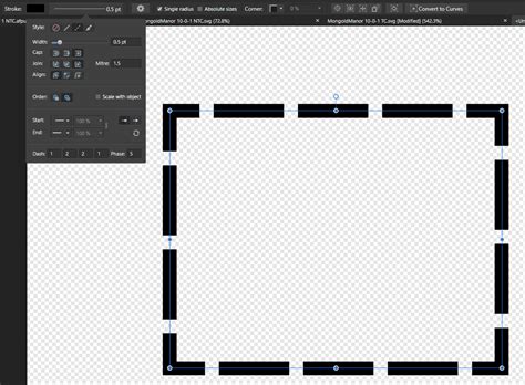 Dash Line Style With Symetric Corners Pre V Archive Of Desktop Questions MacOS And Windows