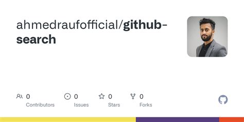 GitHub Ahmedraufofficial Github Search