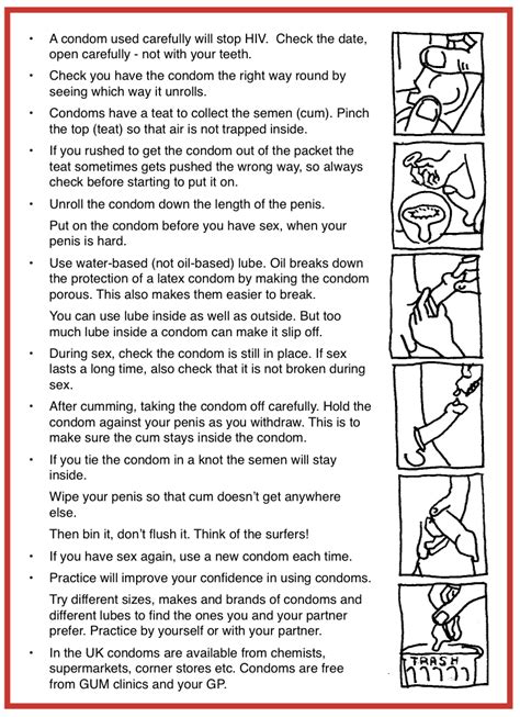 How To Use A Condom Diagram
