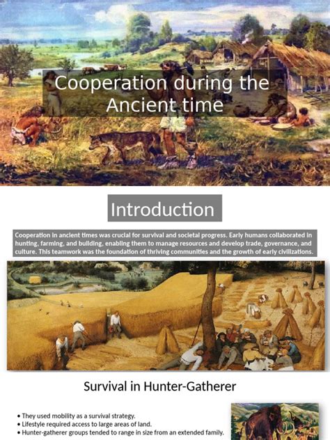 Cooperation During Ancient Time Pdf