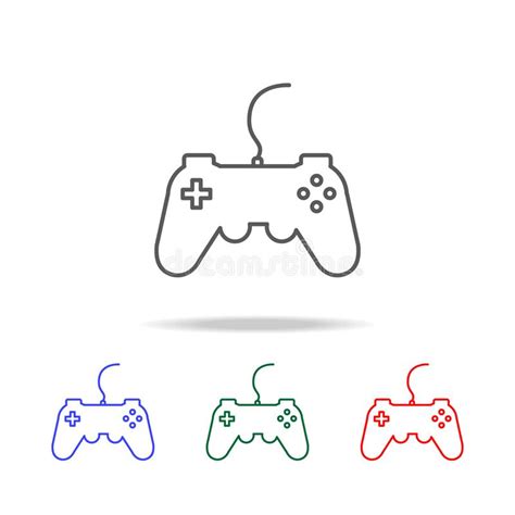 Gamepad Joystick Controller Icon Elements Of Game Life In Multi