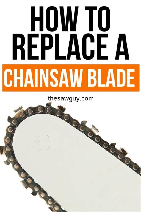 How To Replace A Chainsaw Chain The Saw Guy