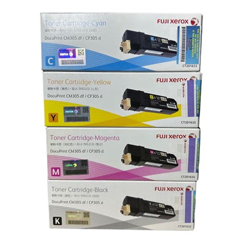 Fuji xerox 305 Toner Bk C M Y for cm305df cp 305d ของแท้ 100 % | Shopee ...