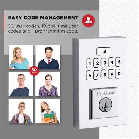 Kwikset 260 Smartcode Polished Chrome Electronic Deadbolt Smartkey With Keypad 992600 005 At