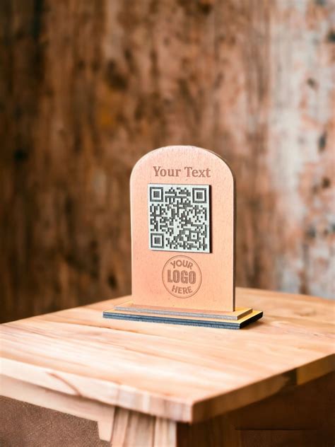Custom Qr Code Table Sign Qr Code Menu Qr Code Menu Sign Wooden Qr Cod Sign Etsy