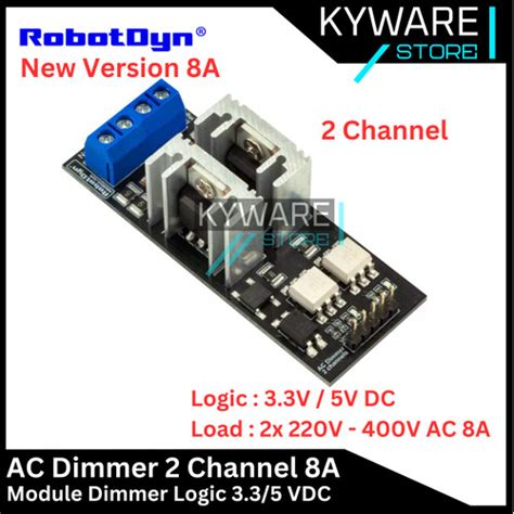 Jual AC Light Dimmer Robotdyn Module Dual Channel V V Logic V V A Kab Bogor