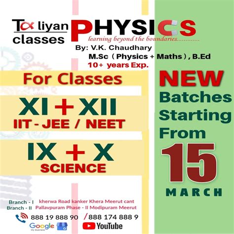 Taliyan Physics Classes Meerut City