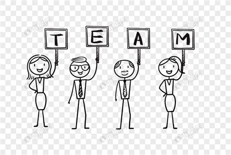 팀워크 개념 막대기 그림 Png 일러스트 무료 다운로드 Lovepik