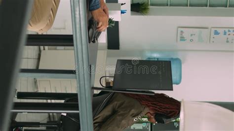 Vertical Video Software Developer Typing Programming Code On Computer Keyboard Stock Video