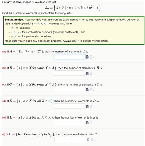 Solved For Any Positive Integer N We Define The Set Chegg Com