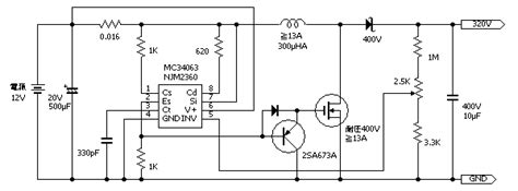V To V DC DC Converter MC High Power Electronics Projects Circuits Electronic