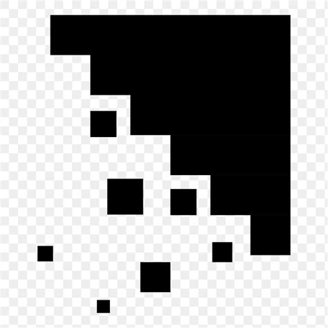 PNG Black Pixel Border Sticker Premium PNG Rawpixel