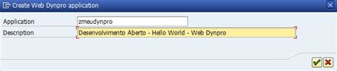 Sap Web Dynpro Hello World Abap Desenvolvimento Código Aberto