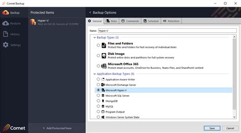 Microsoft Hyper V Backups Comet Backup