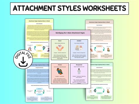 Attachment Styles Pdf Attachment Theory Ifs Attachment Worksheets