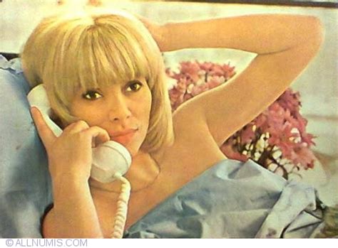 Mireille Darc Actors Movie Scenes Romania Postcard