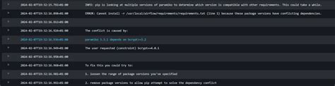 Python Aws Airflow 272 Installing Paramiko 331 Error Stack Overflow