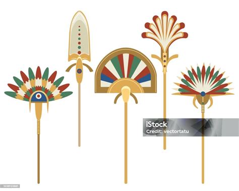 Éventail De Plumes Dégypte Vecteurs Libres De Droits Et Plus Dimages