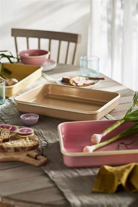 Enamel Baking Pan Rectangle Terrain