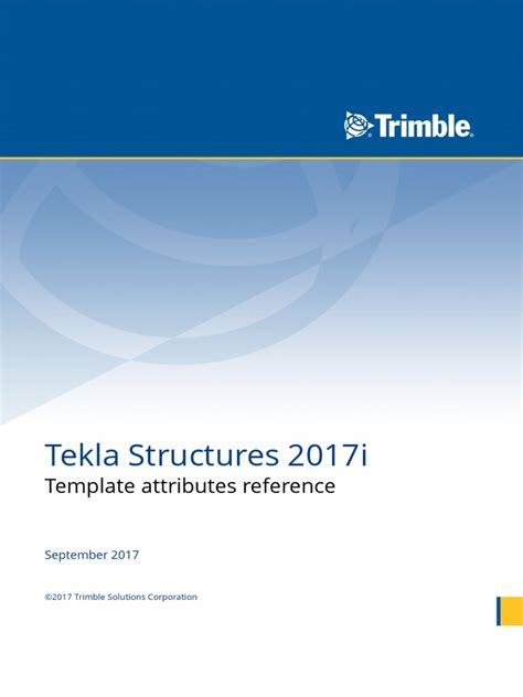 Tekla Structures Template Attributes Reference 1 Pdf