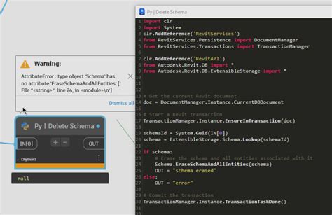 Delete Schema Revit 23 Error Developers Dynamo