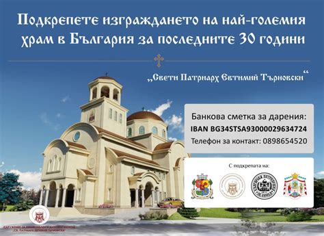 В София се гради храм посветен на св патриах Евтимий Водосвет и арт инсталация на