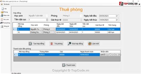 Full Code Winform C Sql Server Quản Lý Kí Túc Xá Mô Hình 3 Lớp