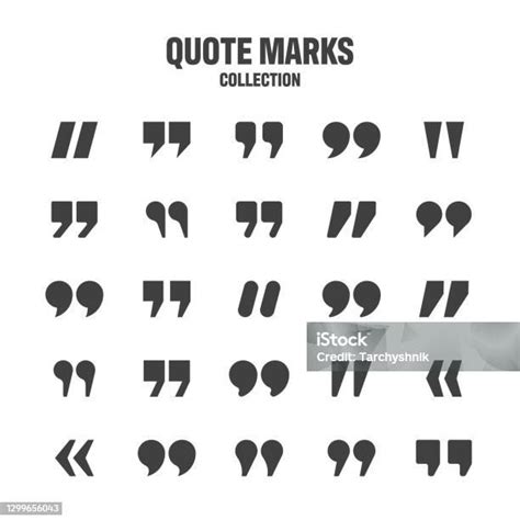 따옴표는 벡터 컬렉션을 표시합니다 검은 따옴표 아이콘 음성 마크 기호 인용 부호에 대한 스톡 벡터 아트 및 기타 이미지 인용 부호 대화 풍선 문자 기호 인용 문자