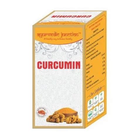 Ayurvedic Junction Curcumin Softgel Capsule Packaging Type Box At