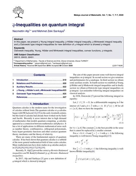 Pdf Q Inequalities On Quantum Integral