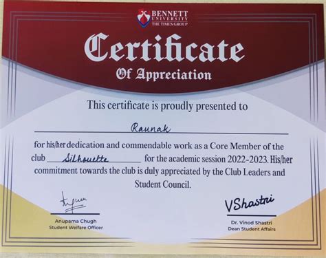 raunak shukla on linkedin silhouetteclub bennettuniversity creativitymatters proudmoment