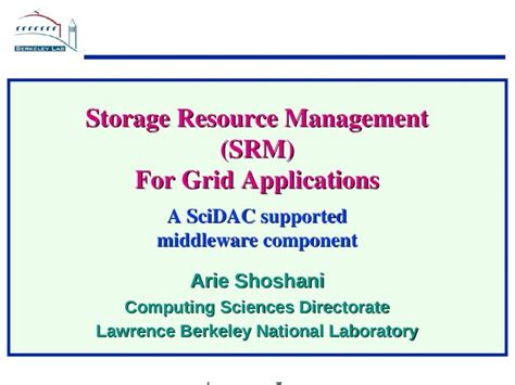 Ppt Storage Resource Management Srm For Grid Applications A Scidac