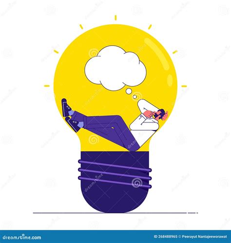 Innovation Or Imagination For Business Success Thinking About Idea Solution To Solve Problem