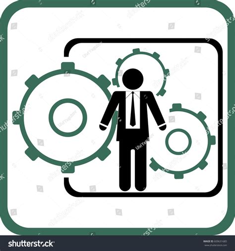 Integration Management Icon Stock Vector Royalty Free 609631685