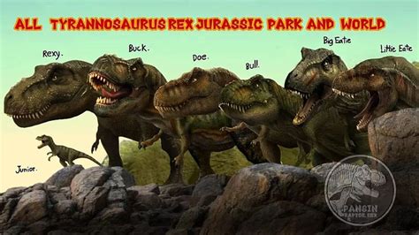 Pansin Raptor Rex On Instagram All Tyrannosaurus Rex In Jurassic Park And Jurassic World Tyr