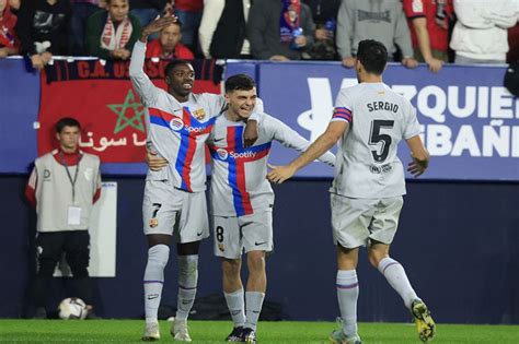 Hasil Liga Spanyol 20222023 10 Pemain Barcelona Hantam Osasuna