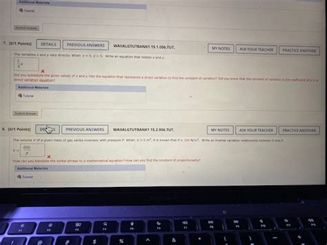 Solved The Variables X ﻿and Y ﻿vary Directly When X9y5