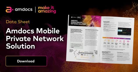 Amdocs Networks On Linkedin Solution Amdocs Mobile Private Network