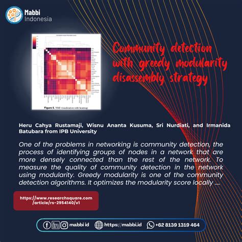 Community Detection With Greedy Modularity Disassembly Strategy Masyarakat Bioinformatika Dan