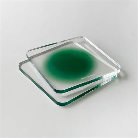 메이드모먼트 그린 그라데이션 아크릴 코스터 위시버킷