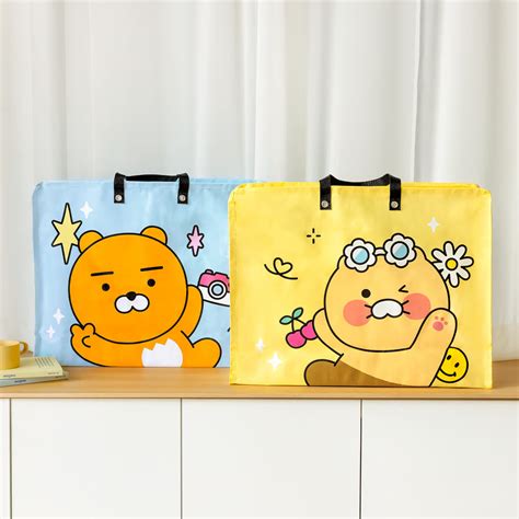 Kakao Friends Say Cheese Tarpaulin Bag Large 세이치즈 타포린 백 라지 Kfriendsusa