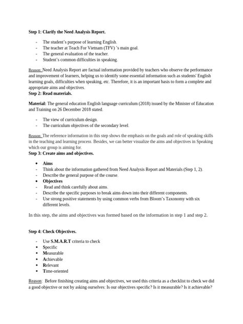 Steps To Build Aims And Objective Pdf