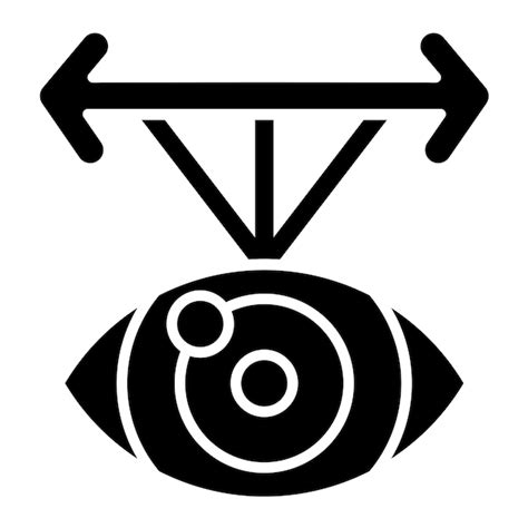 Premium Vector Visual Field Glyph Solid Black Illustration Premium Vector Visual Field Glyph Solid Black Illustration