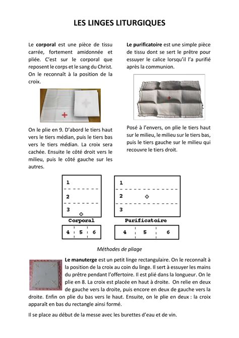 Les Linges Liturgiques