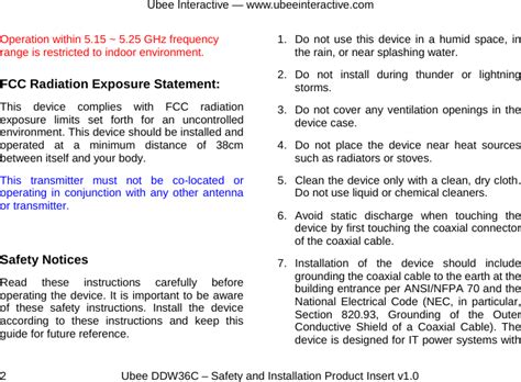 Ubee Interactive DDW C Wireless Cable Modem User Manual