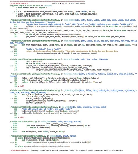 Lesson 01 Intro Text Classifier Training Error Part 1 2020 Fast